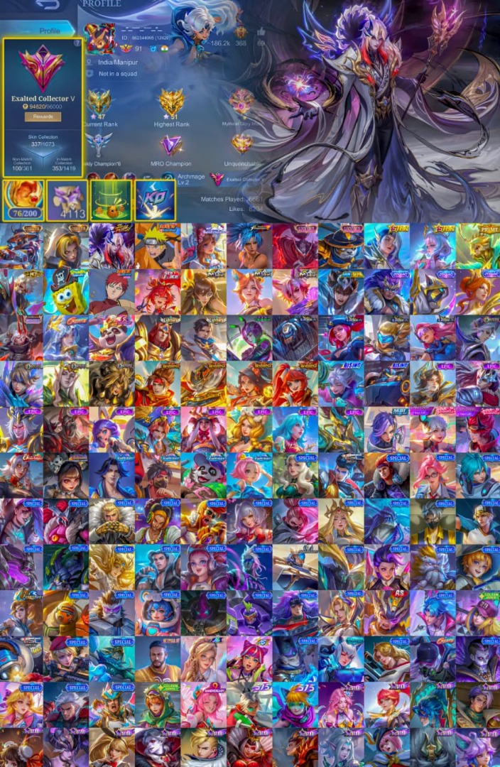 [Exalted Collector] 337 Skins | YSS Collector | Cecilion Soul Vessels ...