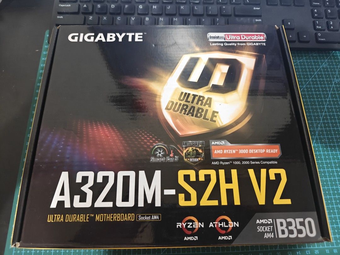 Gigabyte A320M-S2H V2 Motherboard, Computers & Tech, Parts ...