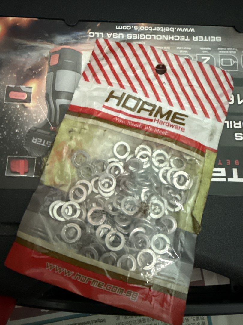 Horme Hardware Spring Lock Washers - 6m, Furniture & Home Living, Home ...