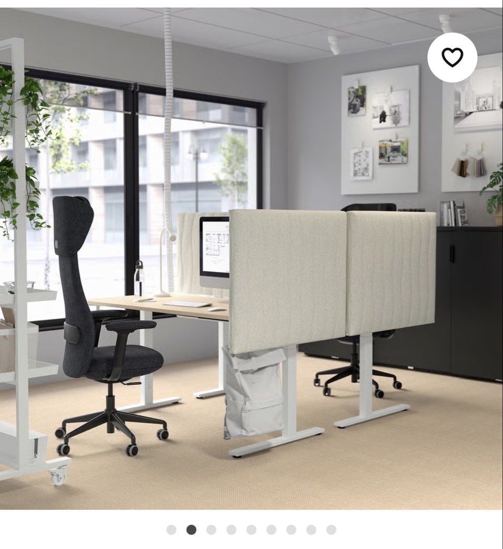 IKEA Mittzon Desk Screen, Furniture & Home Living, Furniture, Other ...