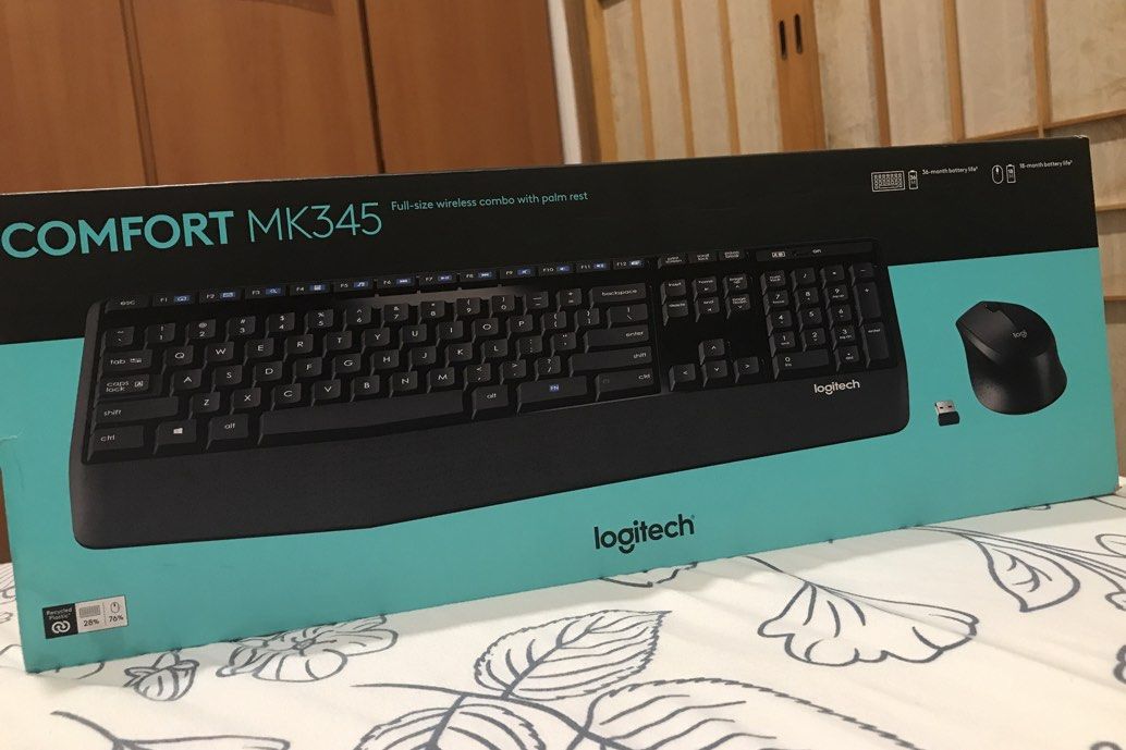Logitech Comfort MK345 Wireless Keyboard and Mouse Combo, Computers ...