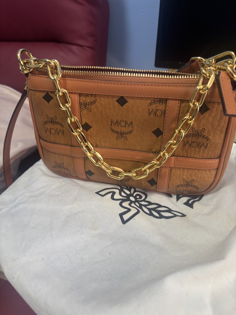 MCM Aren in Visetos, Luxury, Bags & Wallets on Carousell