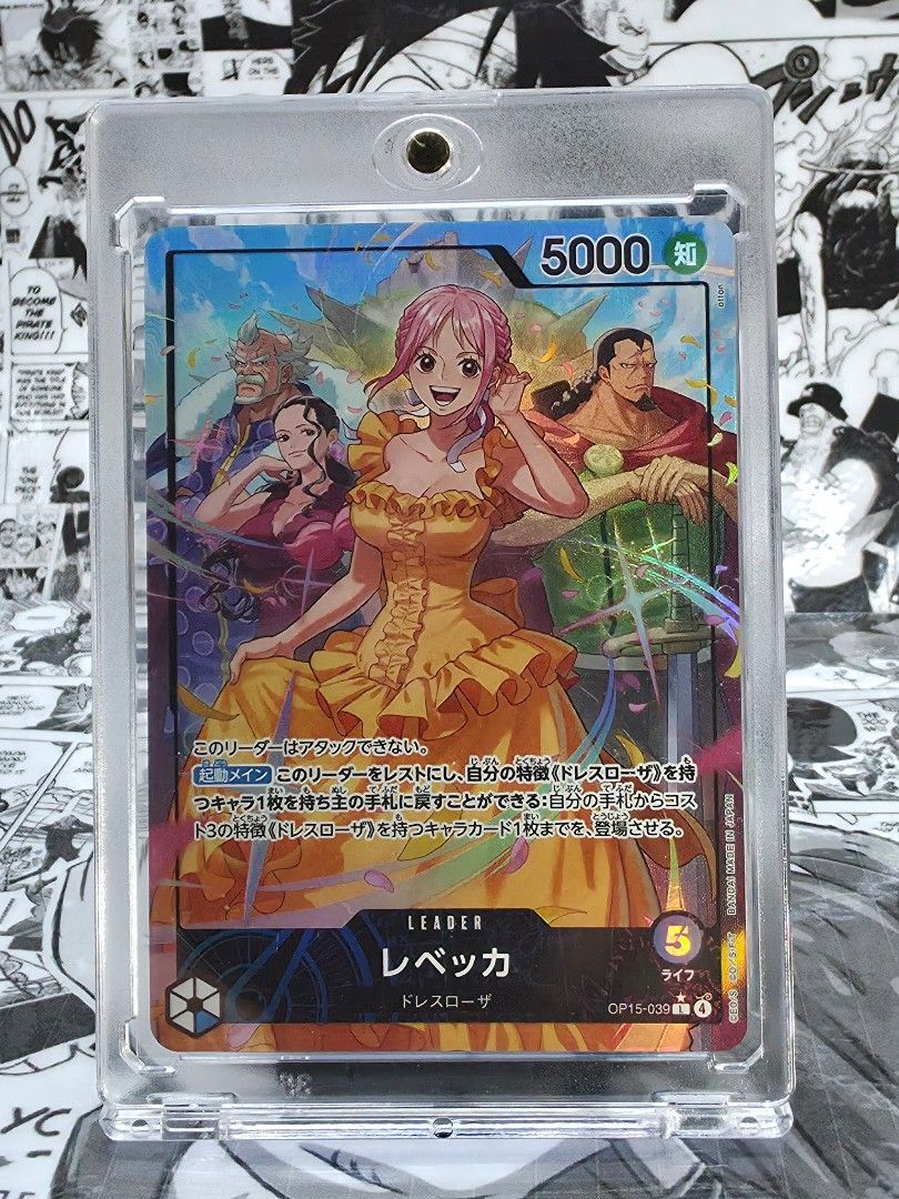 One Piece Card Game - Rebecca Leader Card (OP15-039), Hobbies & Toys ...