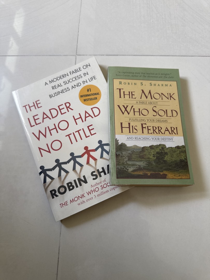 Robin Sharma Books: The Leader Who Had No Title & The Monk Who Sold His ...