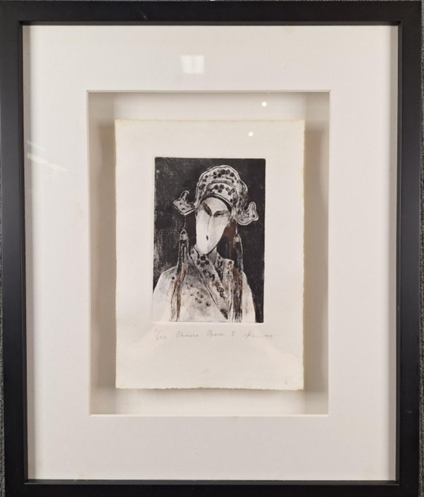 Limited Edition Chinese Opera II Portrait Etching Print, Furniture ...