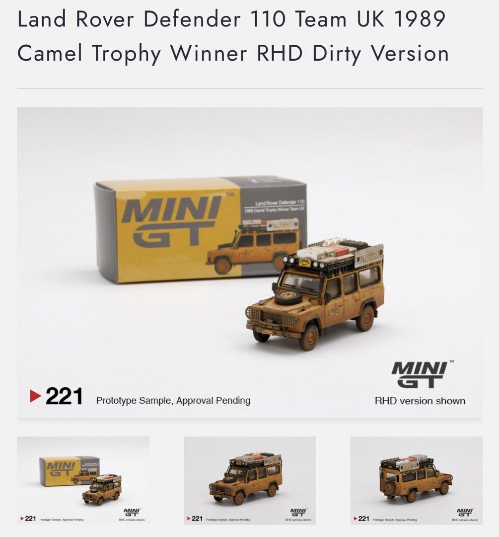 Mini GT Land Rover Defender Set of 4, Hobbies & Toys, Toys & Games on ...