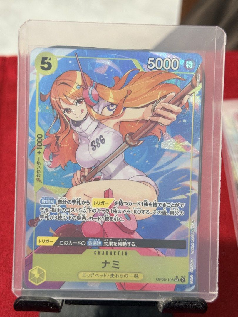 One Piece TCG Nami Parallel OP08-106 SR, Hobbies & Toys, Toys & Games ...