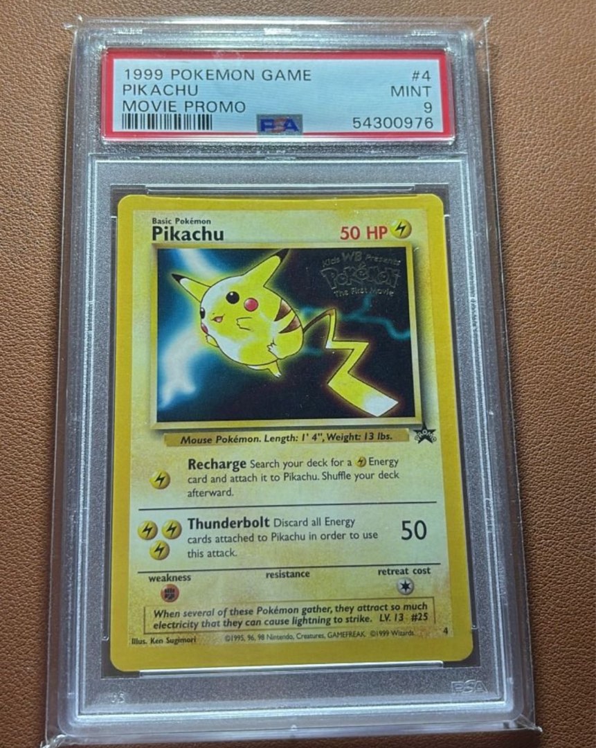 1999 Pokemon Movie Promo Pikachu PSA 9, Hobbies & Toys, Toys & Games on ...