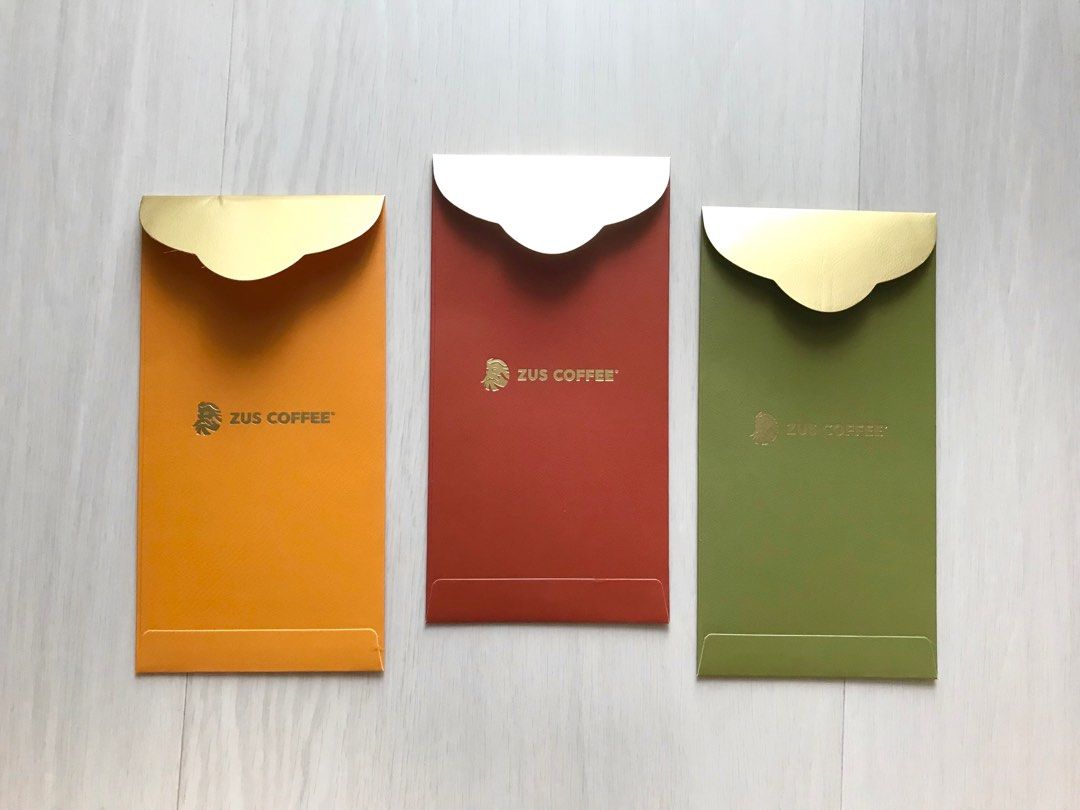3pcs ZUS Coffee 2026 raya packet / sampul raya sdr, Hobbies & Toys ...