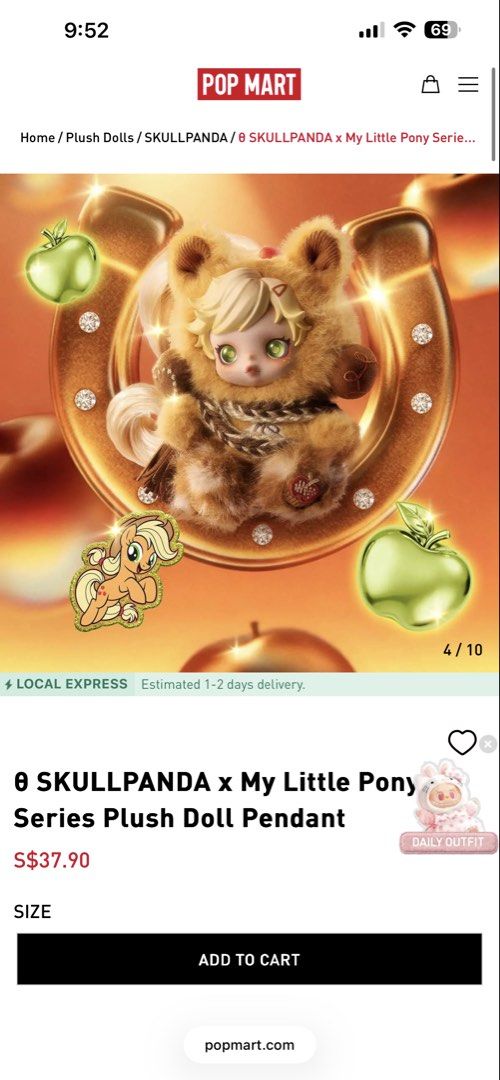 Applejack mlp skullpanda, Hobbies & Toys, Toys & Games on Carousell