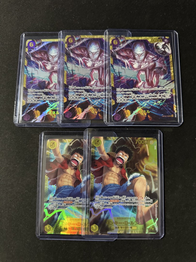 One Piece Card Game - OP015 SEC (ENEL/LUFFY), Hobbies & Toys, Toys ...