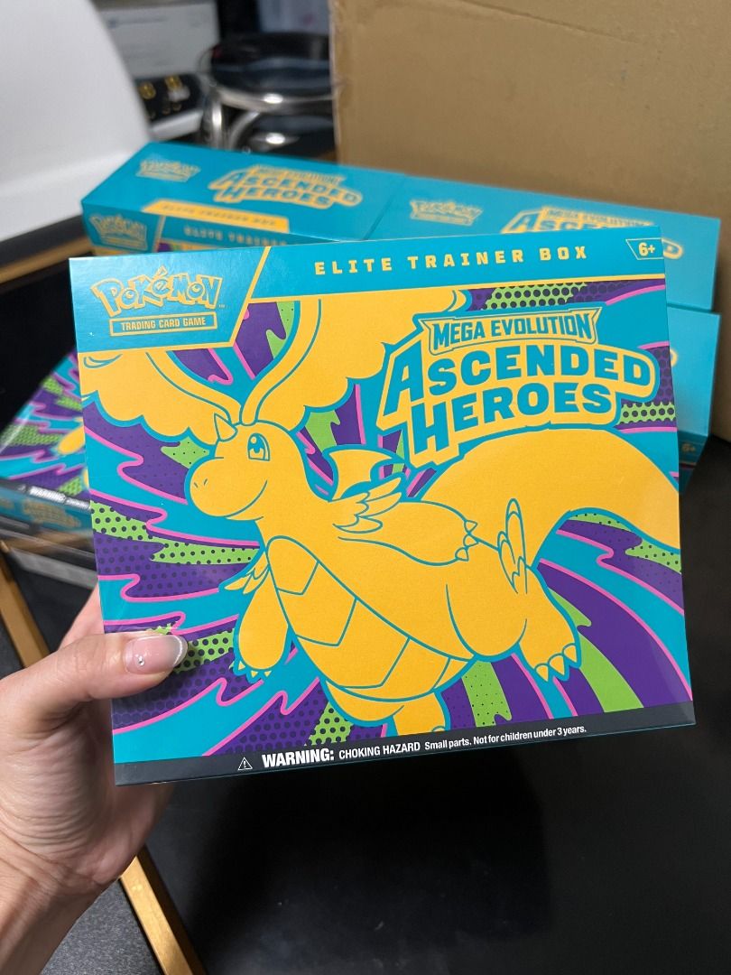 Pokemon TCG Mega Evolution Ascended Heroes Elite Trainer Box, Hobbies ...