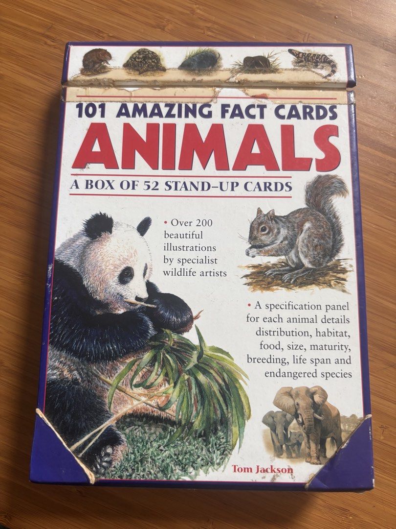 101 Amazing Fact Cards: Animals, Hobbies & Toys, Toys & Games on Carousell