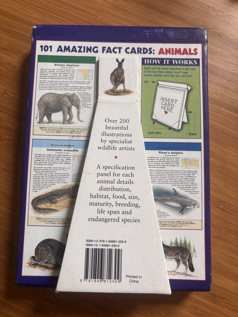 101 Amazing Fact Cards: Animals, Hobbies & Toys, Toys & Games on Carousell