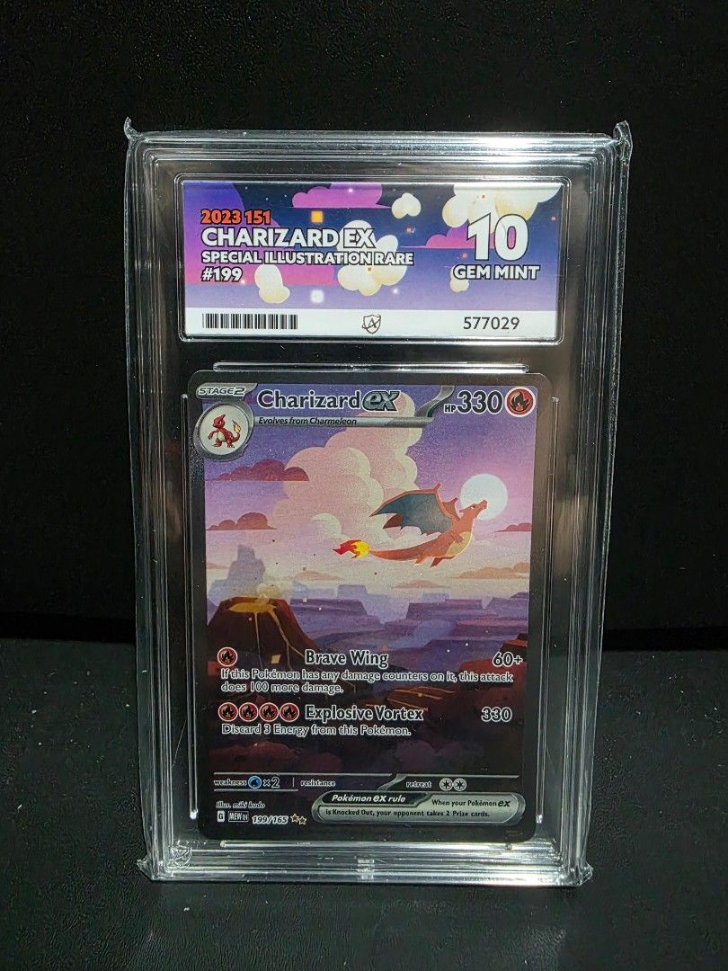 151 Charizard Ex PSA 10 ACE 10 English 199/165 Pokemon Card, Hobbies ...