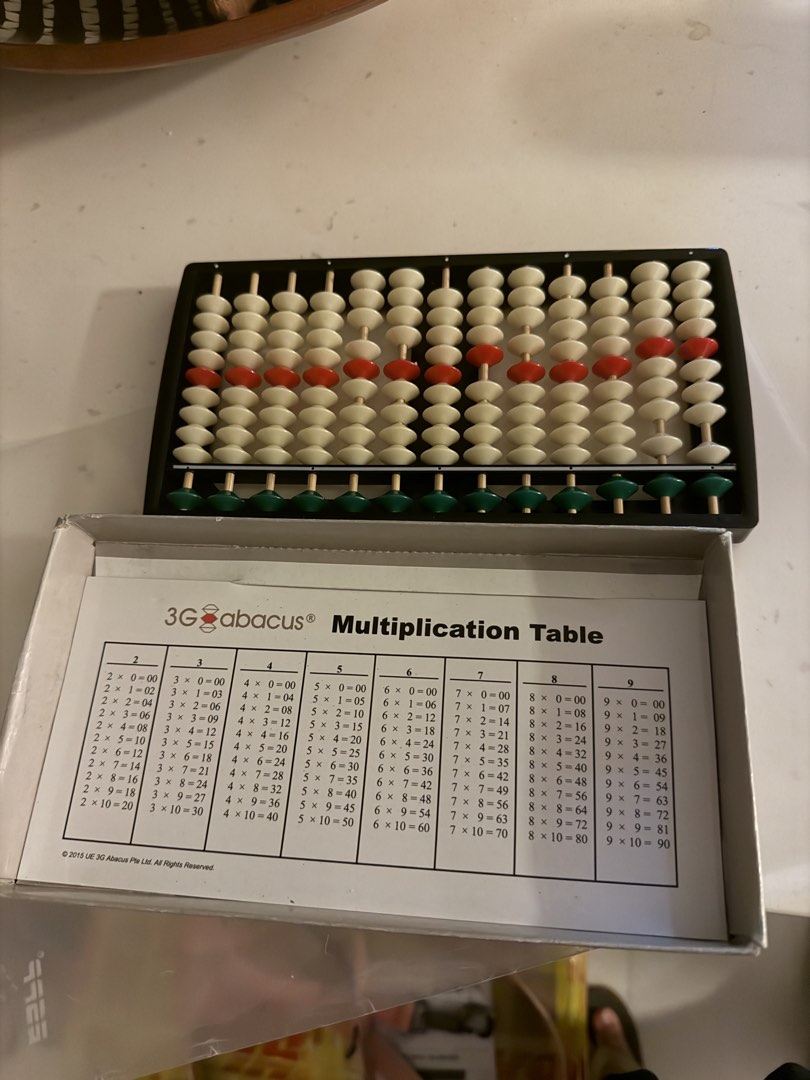 3G Abacus Multiplication Table, Hobbies & Toys, Toys & Games on Carousell