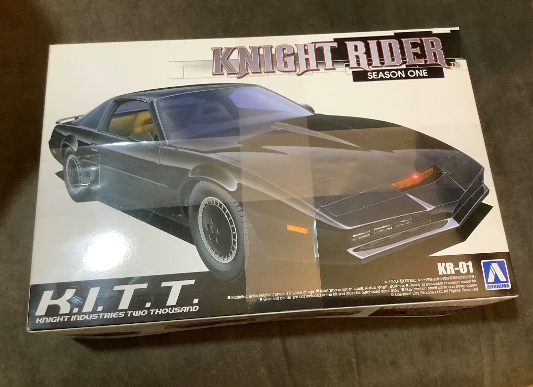 Aoshima 1/24 KNIGHT RIDER K.I.T.T. Plastic model kit, Hobbies & Toys ...