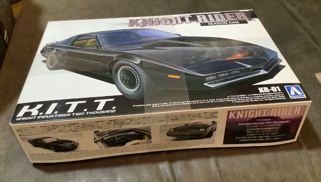 Aoshima 1/24 KNIGHT RIDER K.I.T.T. Plastic model kit, Hobbies & Toys ...