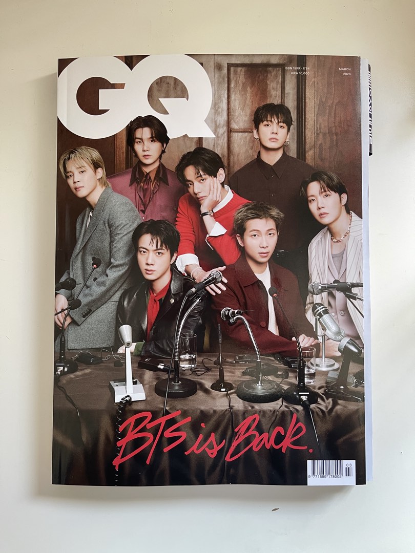 BTS GQ Korea Magazine March 2026 BTS Cover, Hobbies & Toys, Books ...