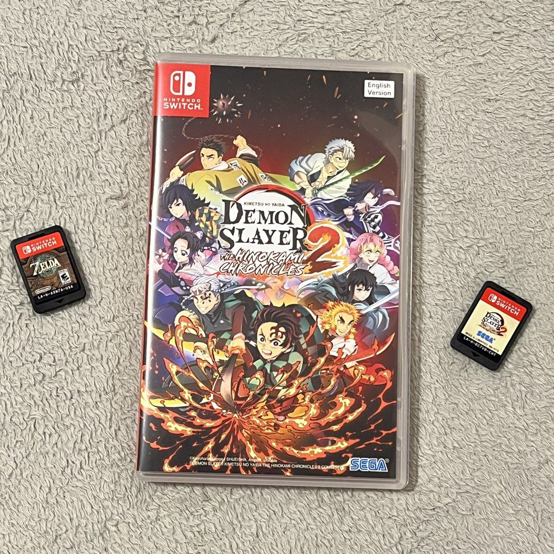 NINTENDO SWITCH GAMES - Zelda: TOTK & Demon Slayer: Hinokami Chronicles ...