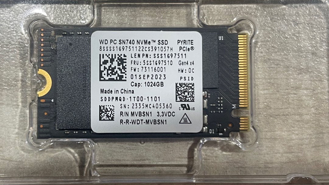 WD PC SN740 NVMe SSD 1TB, Computers & Tech, Parts & Accessories, Hard ...