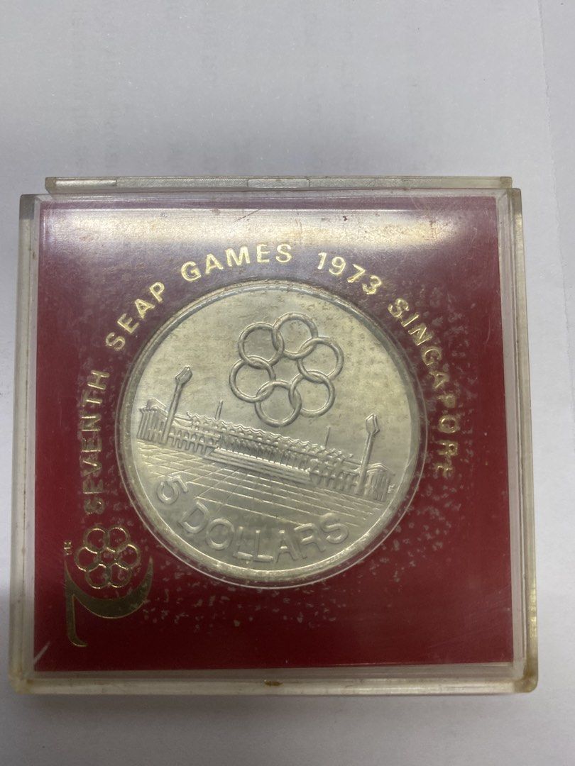 1973 Singapore SEAP Games 5 Dollars Coin, Hobbies & Toys, Memorabilia ...