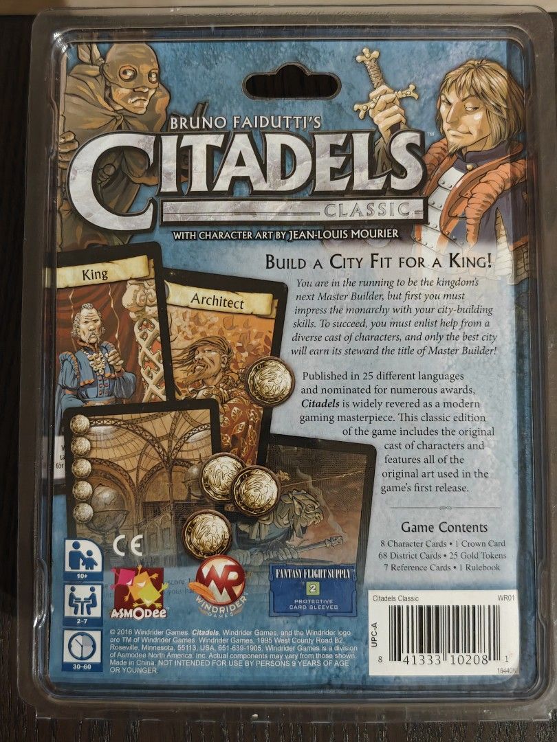Citadels Classic Board Game, Hobbies & Toys, Toys & Games on Carousell