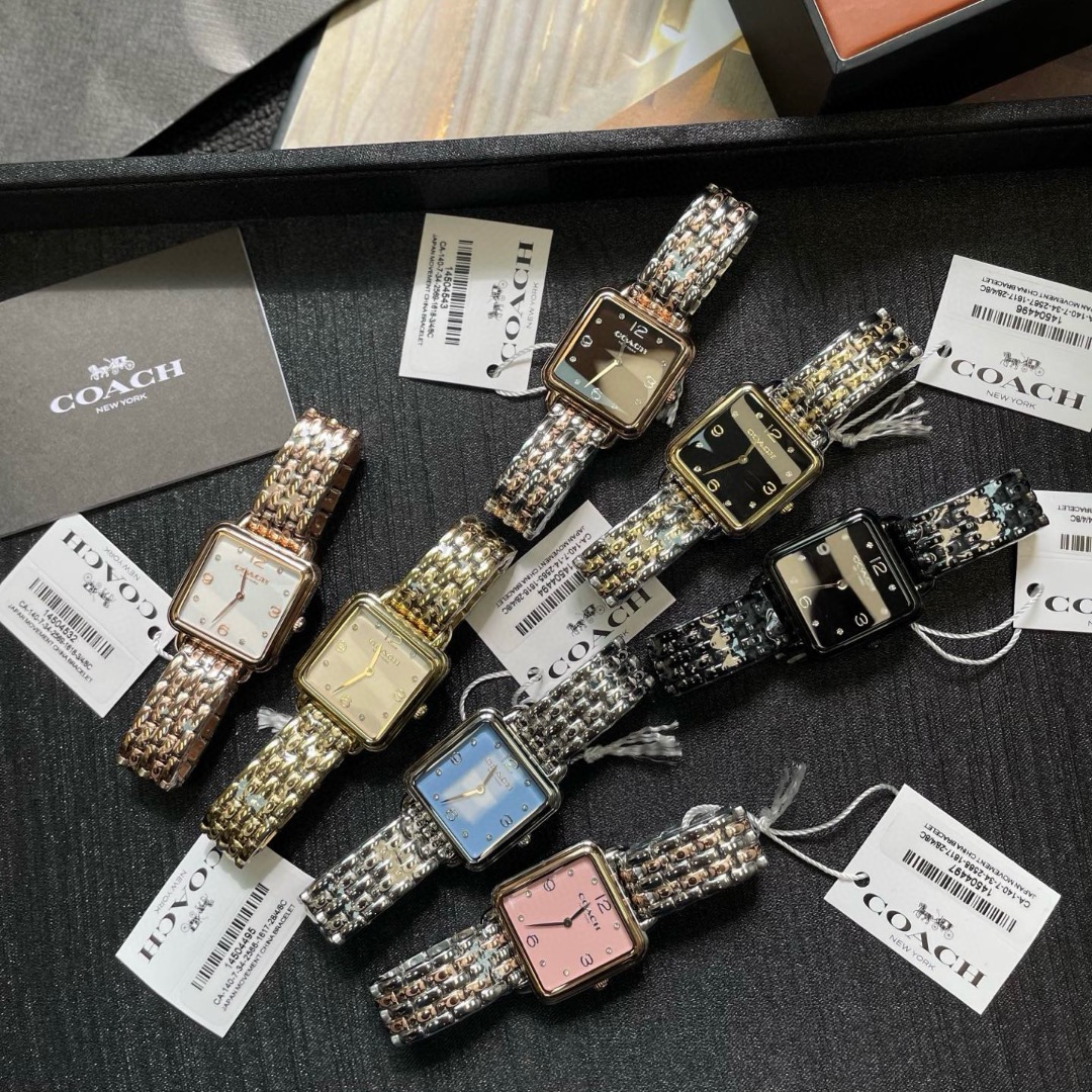 Coach Diamond Sugar Cube Watch, Women's Fashion, Watches & Accessories ...