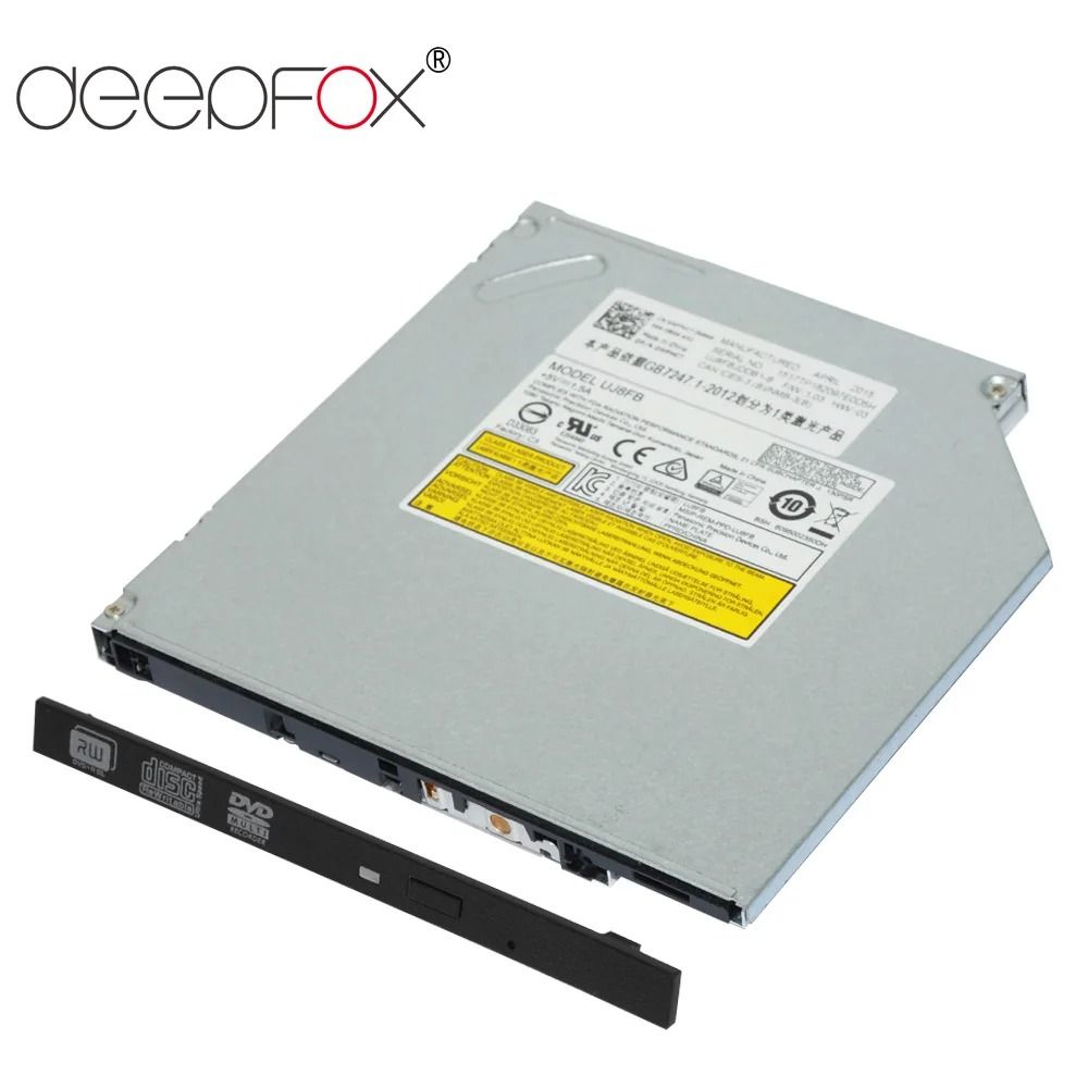 DeepFox Superdrive DVD CD RW Burner Writer 9.5mm Inernal SATA Optical ...