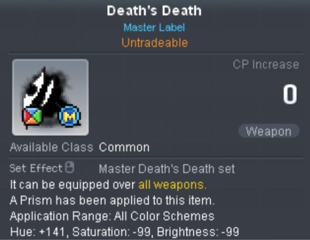 MapleStory Death's Death Scythe Weapon, Video Gaming, Gaming ...