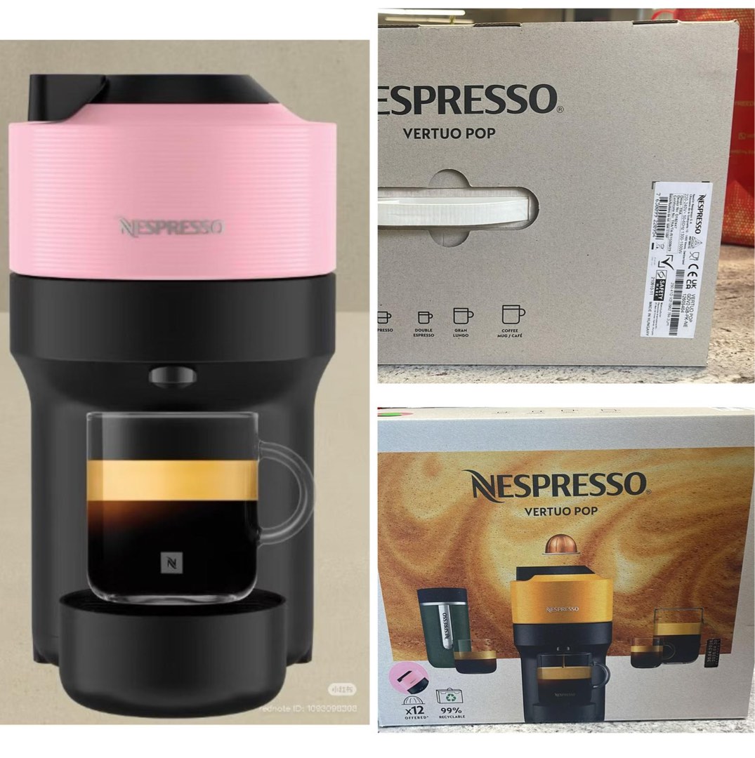 Nespresso Vertuo Pop Coffee Machine - Pink, TV & Home Appliances ...