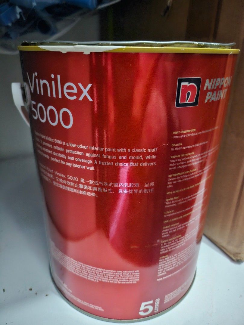 Nippon lily white wall paint, Furniture & Home Living, Home Improvement ...