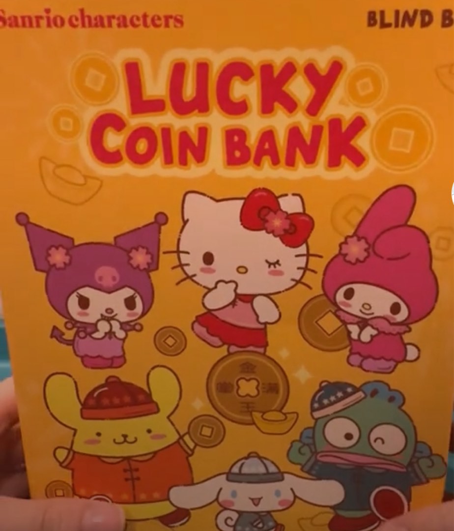 Sanrio Lucky Coin Bank Blind Box, Hobbies & Toys, Toys & Games on Carousell