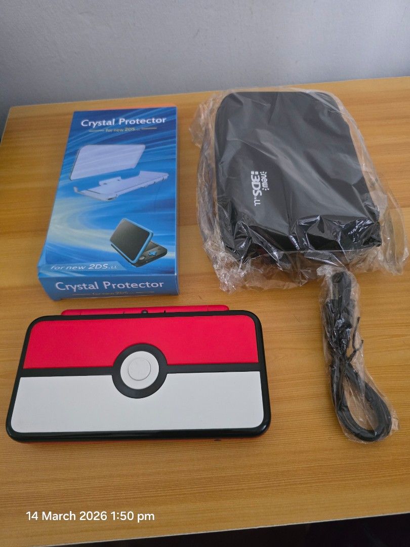 128GB modded Nintendo new 3ds/3ds xl/ll pokeball edition, Video Gaming ...