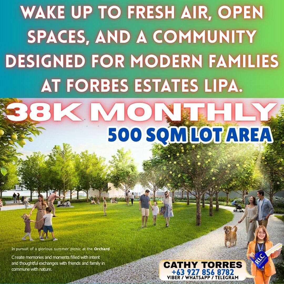 500 SQM LOT FOR SALE LIPA BATANGAS NEAR SNR SM CITY LIPA WITH BIG ...
