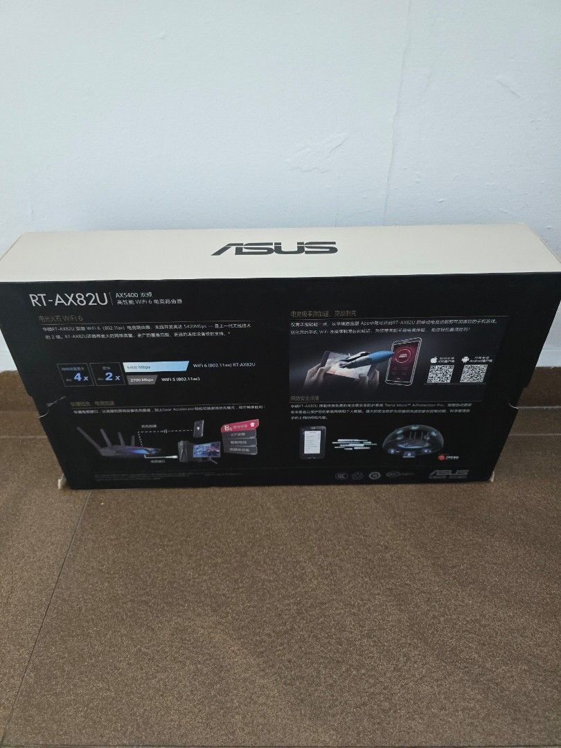 ASUS RT-AX82U AX5400 WiFi 6 Router, Computers & Tech, Parts ...