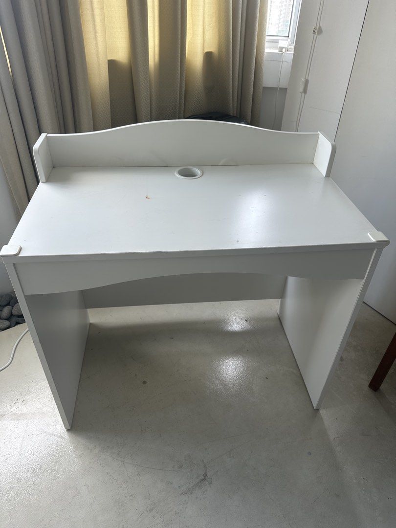IKEA White Desk, Furniture & Home Living, Furniture, Tables & Sets on ...