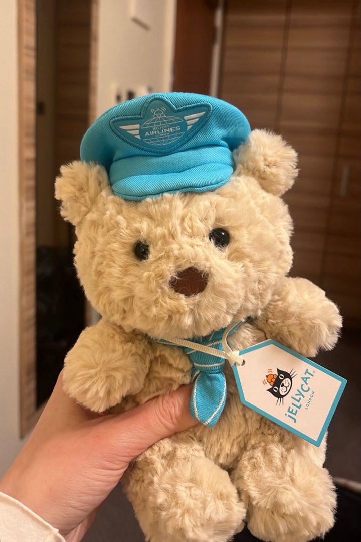 Jellycat Bartholomew Junior Pilot Bear, Hobbies & Toys, Toys & Games on ...