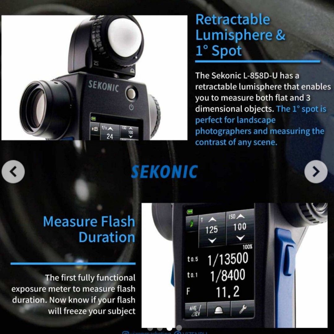 Sekonic Speedmaster L-858D Light Meter, Photography, Photography ...