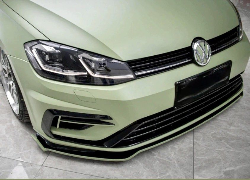 VW MK7/7.5 Golf R-Line/GTI/R Custom Front Lip Splitter, Car Accessories ...
