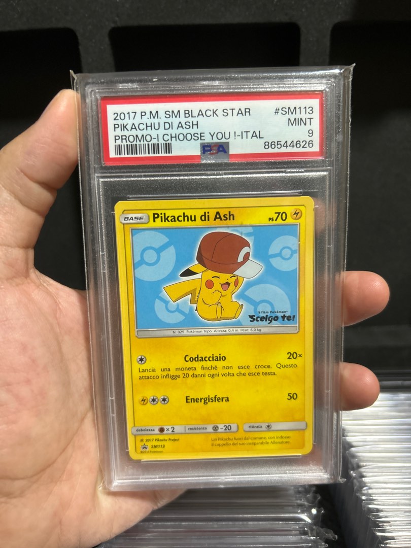 2017 Pikachu di Ash Promo Card - PSA 9, Hobbies & Toys, Toys & Games on ...