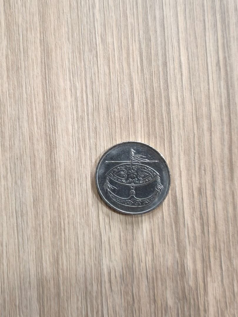 💥 Vintage ! One pc. of 2005 Malaysia 50 Sen / Cents "Wau, ceremonial ...