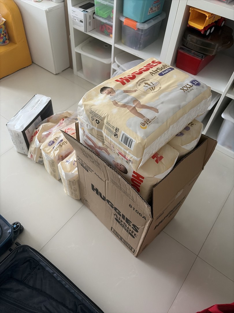 Bless and Sale of Huggies Airsoft & Black Label Diapers - Various Sizes ...