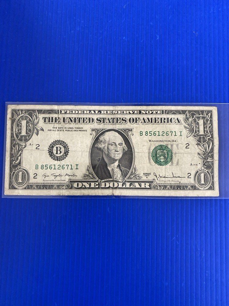 1977 A series USA One dollar note, Hobbies & Toys, Memorabilia ...