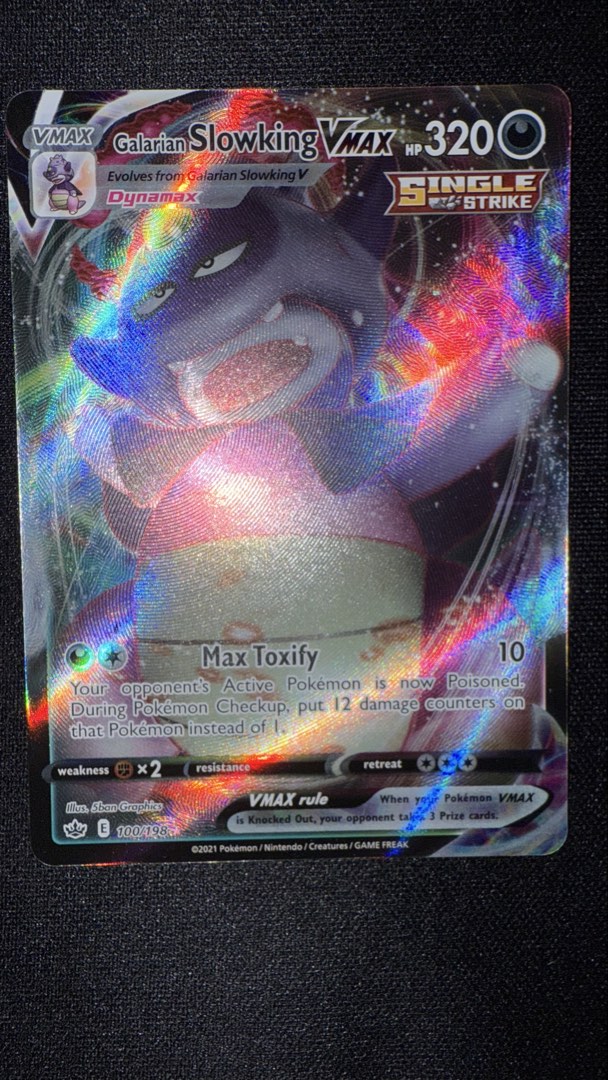 Chilling Reign galarian slowking vmax, Hobbies & Toys, Art & Prints on ...