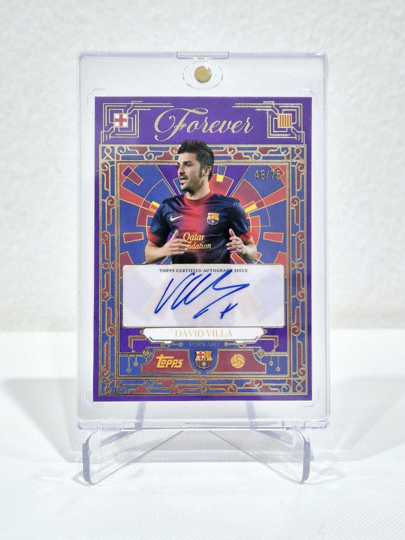 Topps Barcelona Forever 2025/26 David Villa Blaugrana Vault Autograph ...