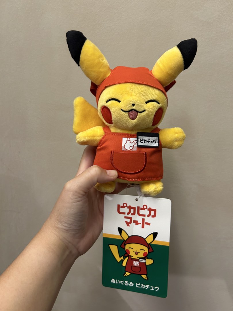 Authentic Pokemon Pokémon Center Original Plush PIKA PIKA MART Pikachu ...