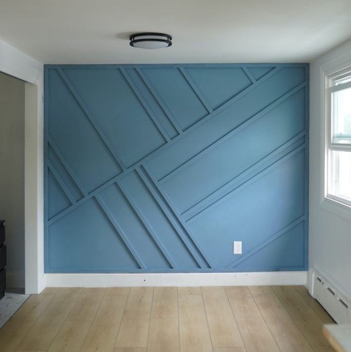 Batten wall, Shaker-Style Paneling, Panel Molding, Wall Paneling, Grid ...