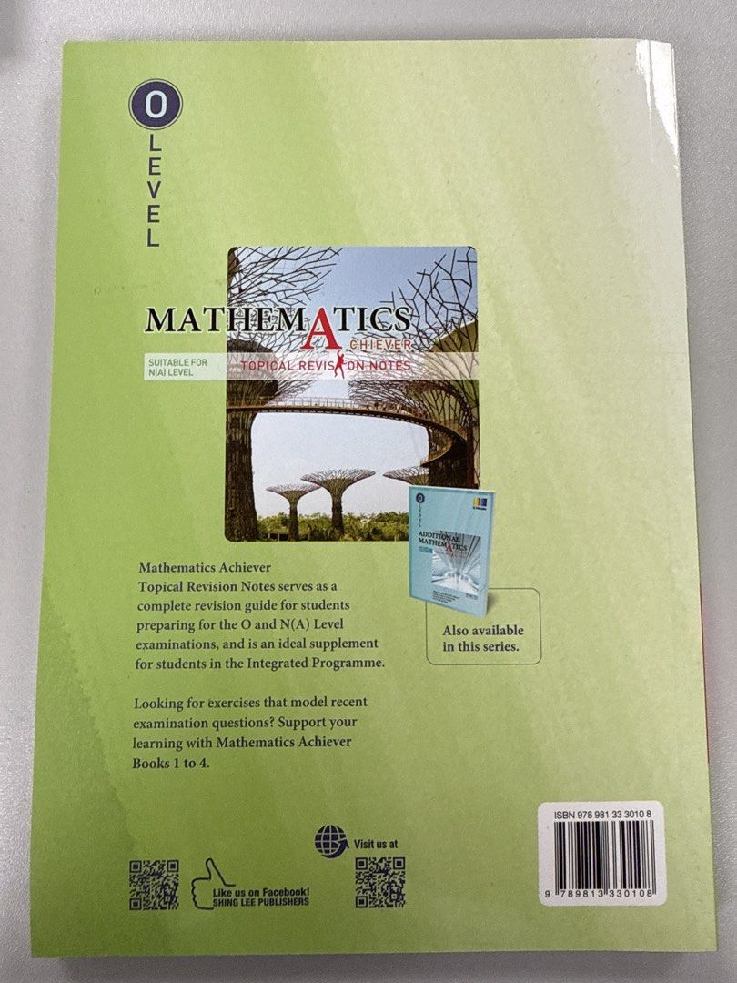 O Level Mathematics Achiever Topical Revision Notes, Hobbies & Toys ...