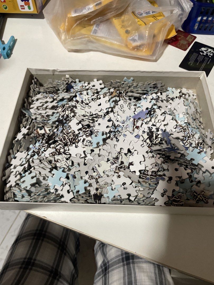 1000 Piece Winter Cottage Jigsaw Puzzle, Hobbies & Toys, Toys & Games ...